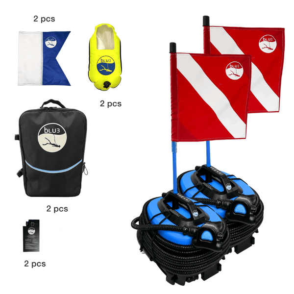 BLU3 Nomad Duo Mini Dive System - 1 Battery